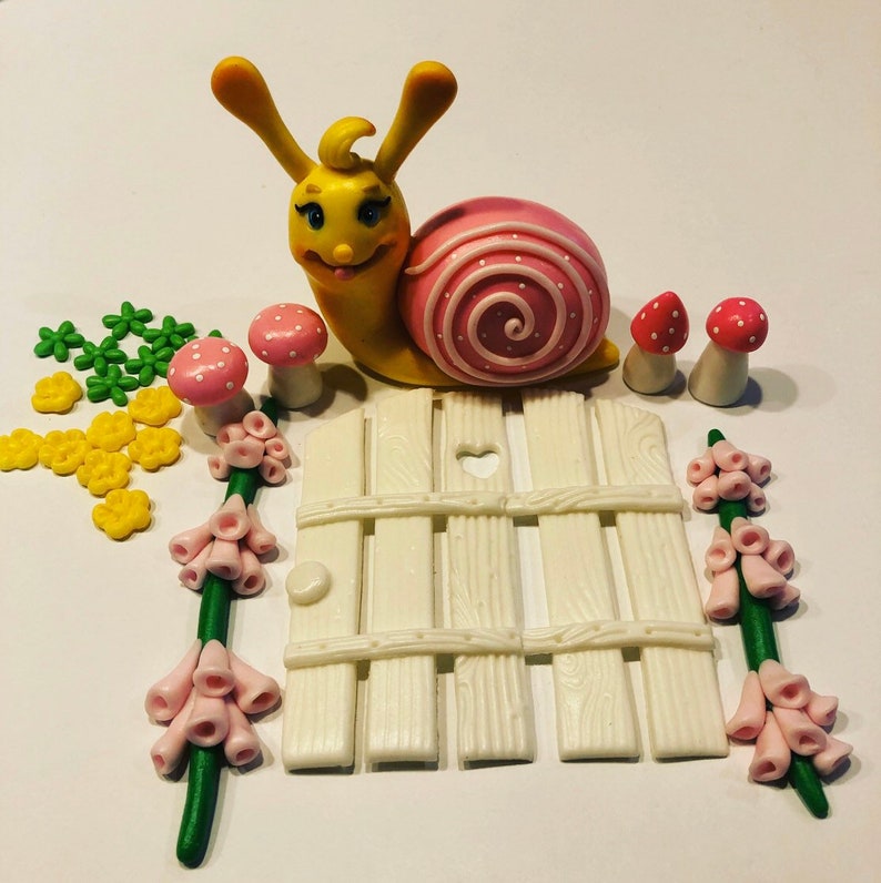 Snail Cake Topper Set - Etsy