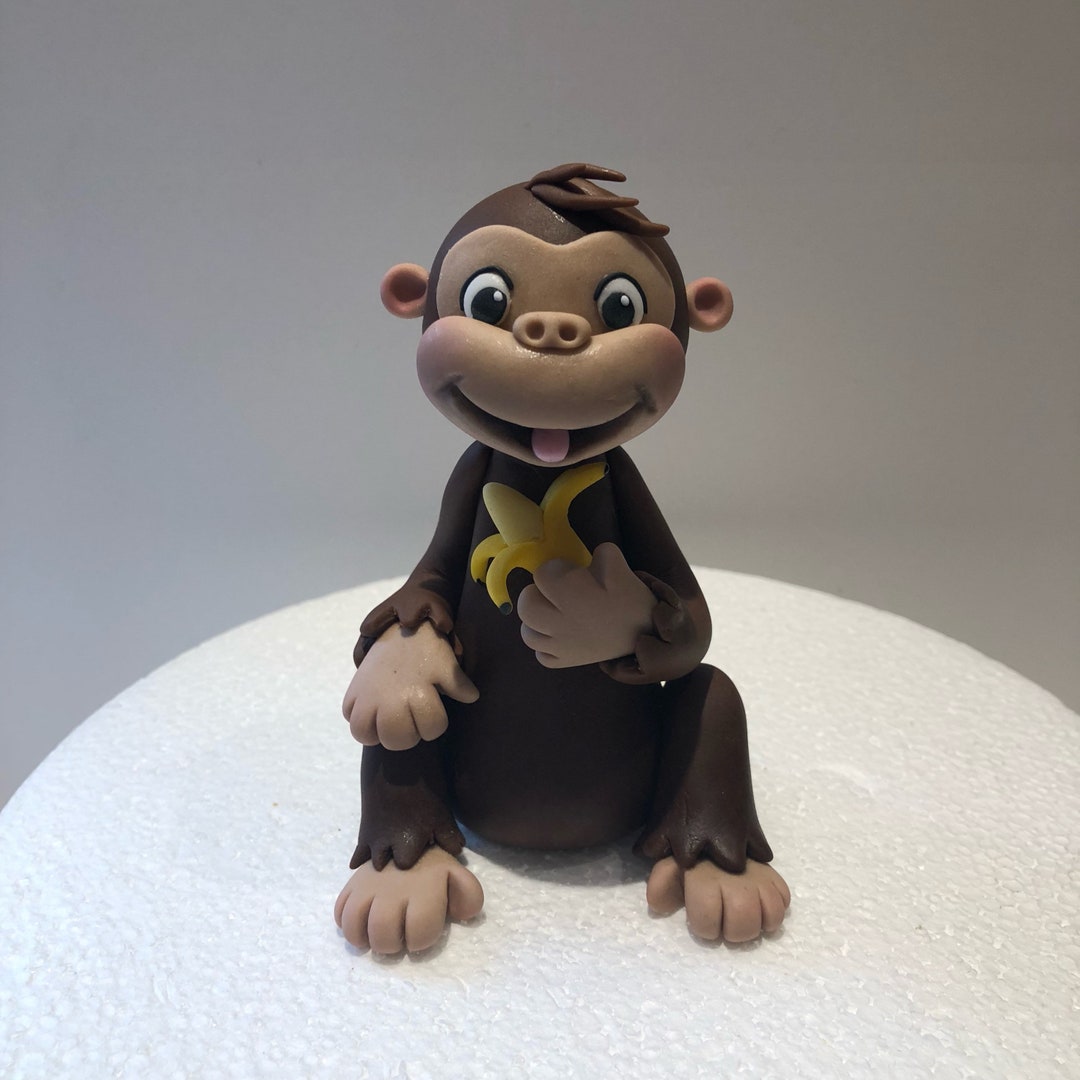 Monkey Cake Topper - Etsy