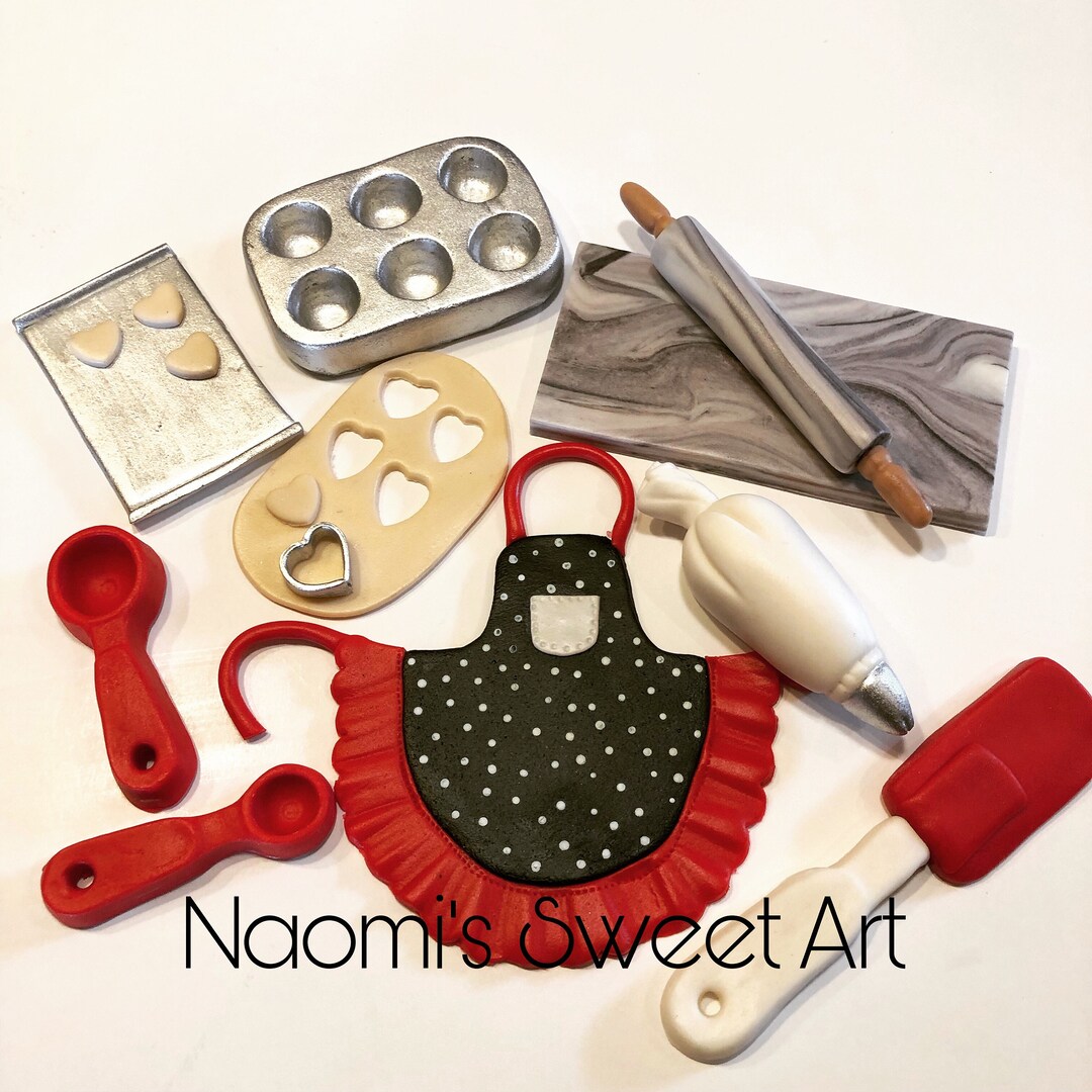 Baker's Themed Cake Topper Set - Etsy