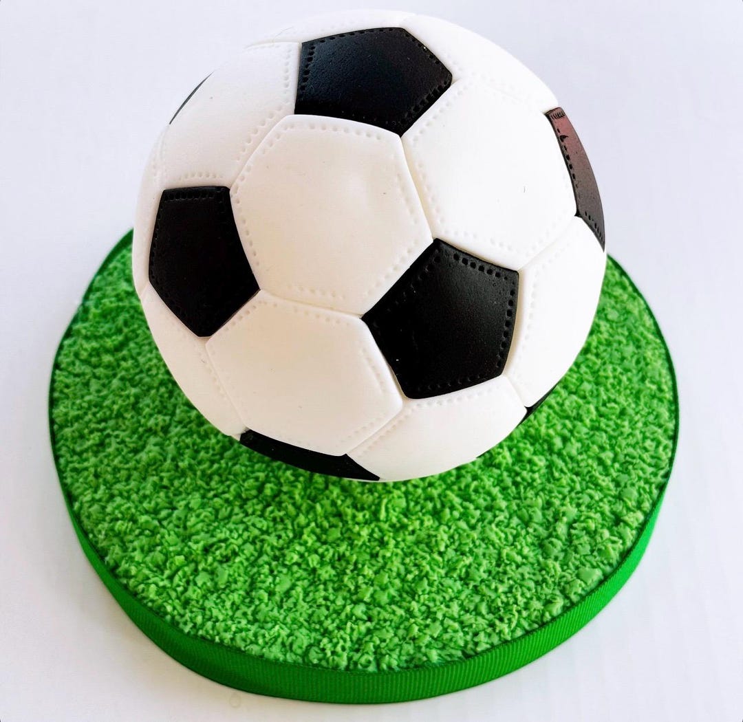 Soccer Ball Cake Topper Set - Etsy