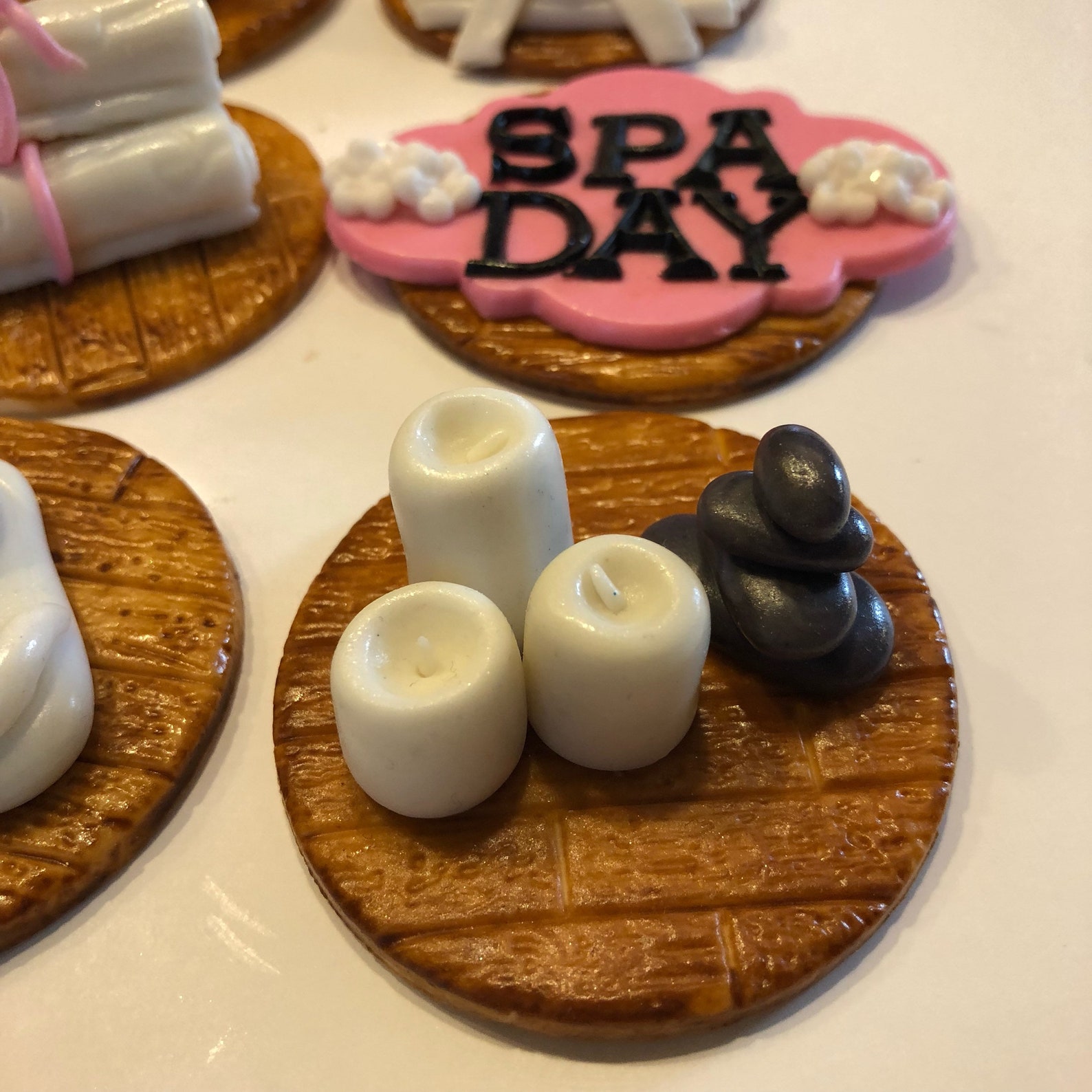 Spa Day Cupcake Toppers - Etsy