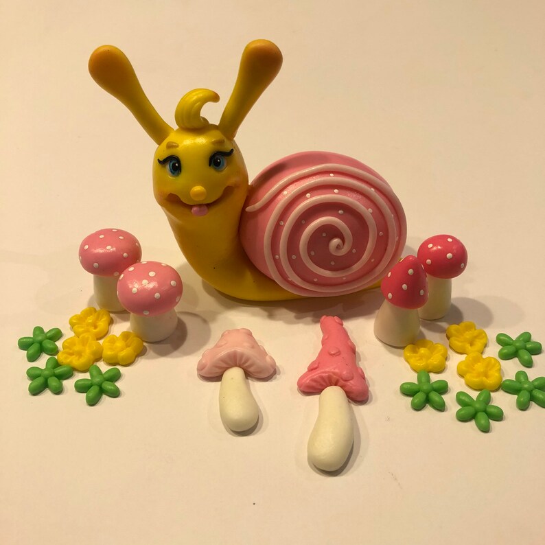 Snail Cake Topper Set - Etsy