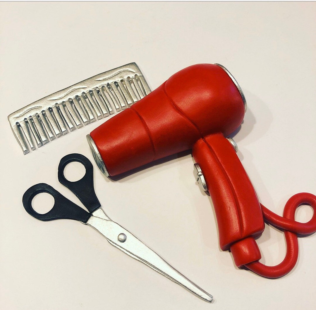 Beauty Hairstylist Cake Topper Set - Etsy