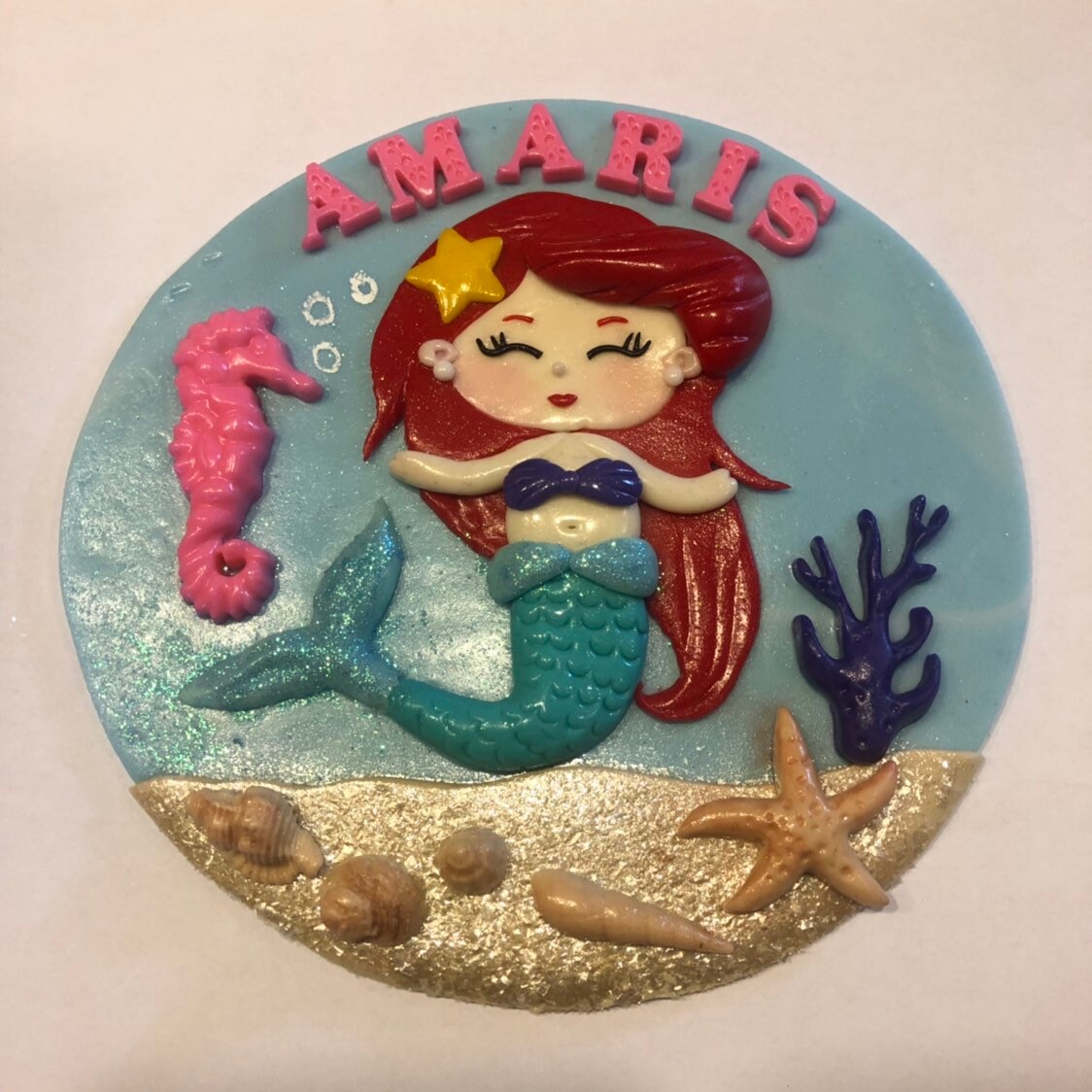 Mermaid Cake Topper - Etsy