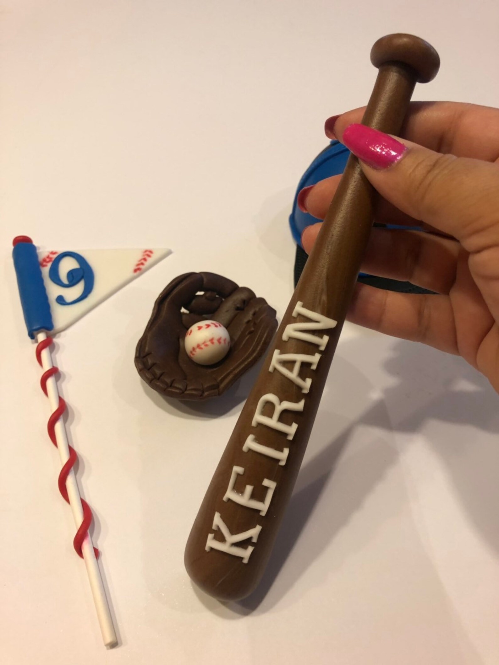 Baseball Cake Topper Set - Etsy