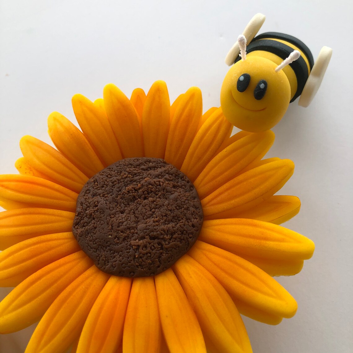 Sunflower and Bees Cake Topper Set - Etsy