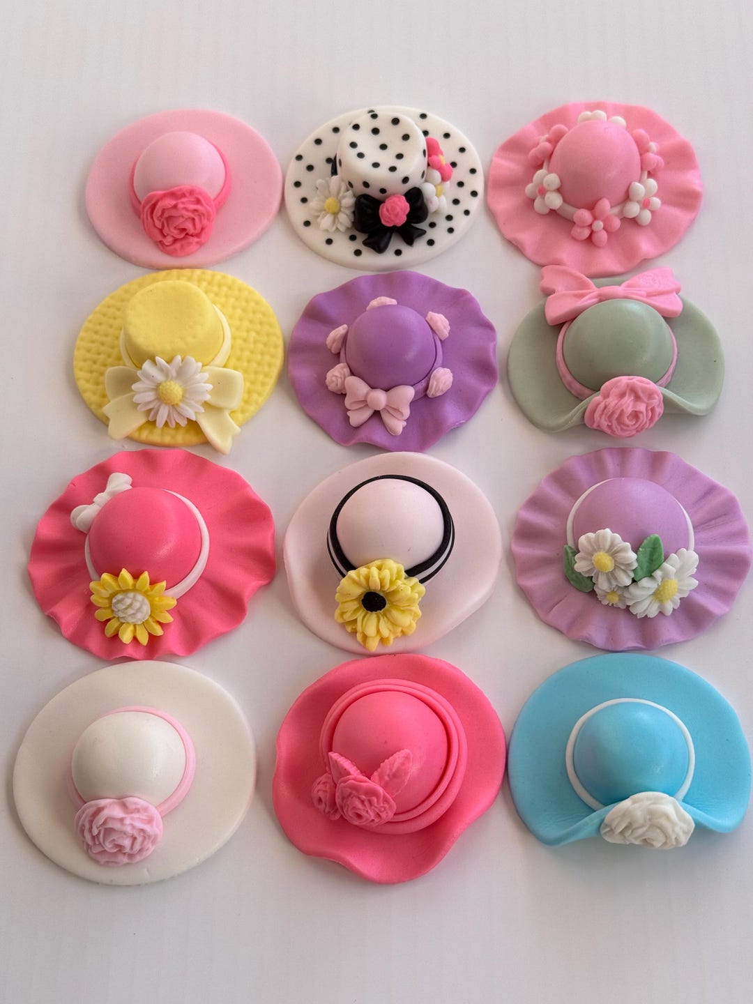 Fancy Hat Cupcake Toppers - Etsy