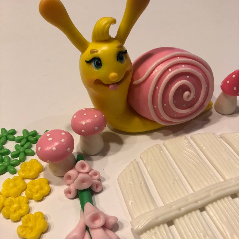 Snail Cake Topper Set - Etsy