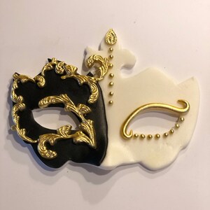Masquerade Mask Cake Topper - Etsy