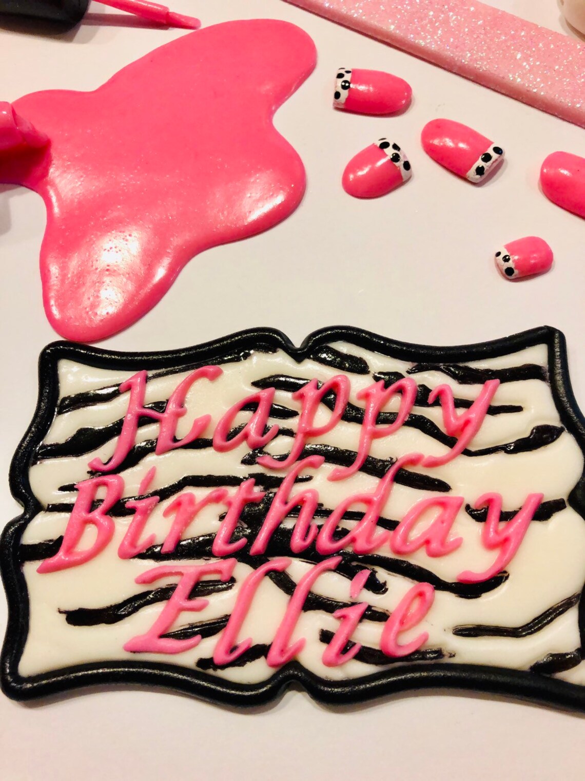 Nail Polish Set Cake Topper - Etsy