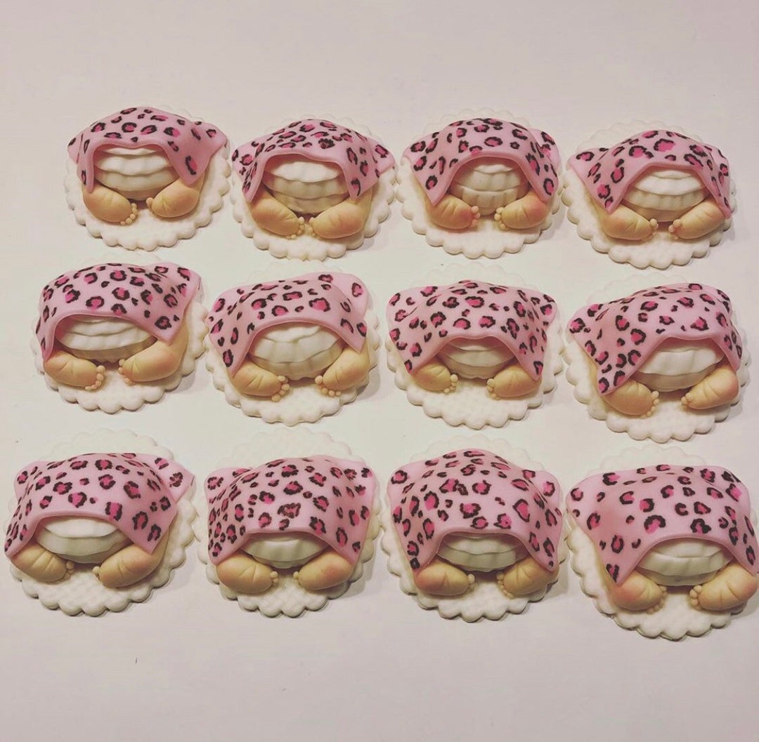 Baby Shower-baby Bottom Cupcake Toppers - Etsy