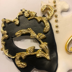 Masquerade Mask Cake Topper - Etsy
