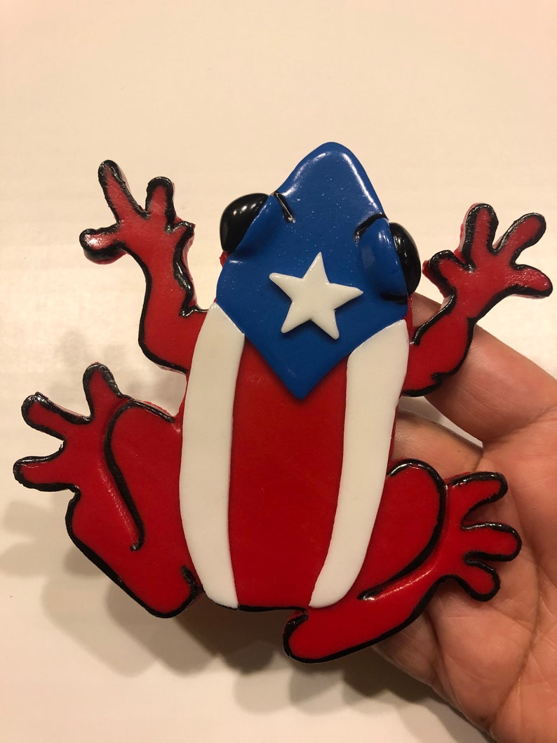 Puerto Rico Coqui-frog Cake Topper - Etsy