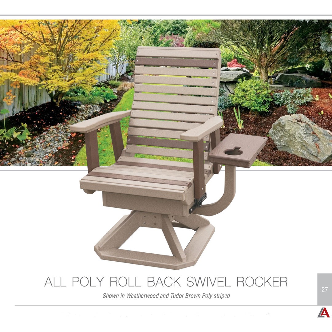 LA Roll Back Swivel Rocker - Etsy