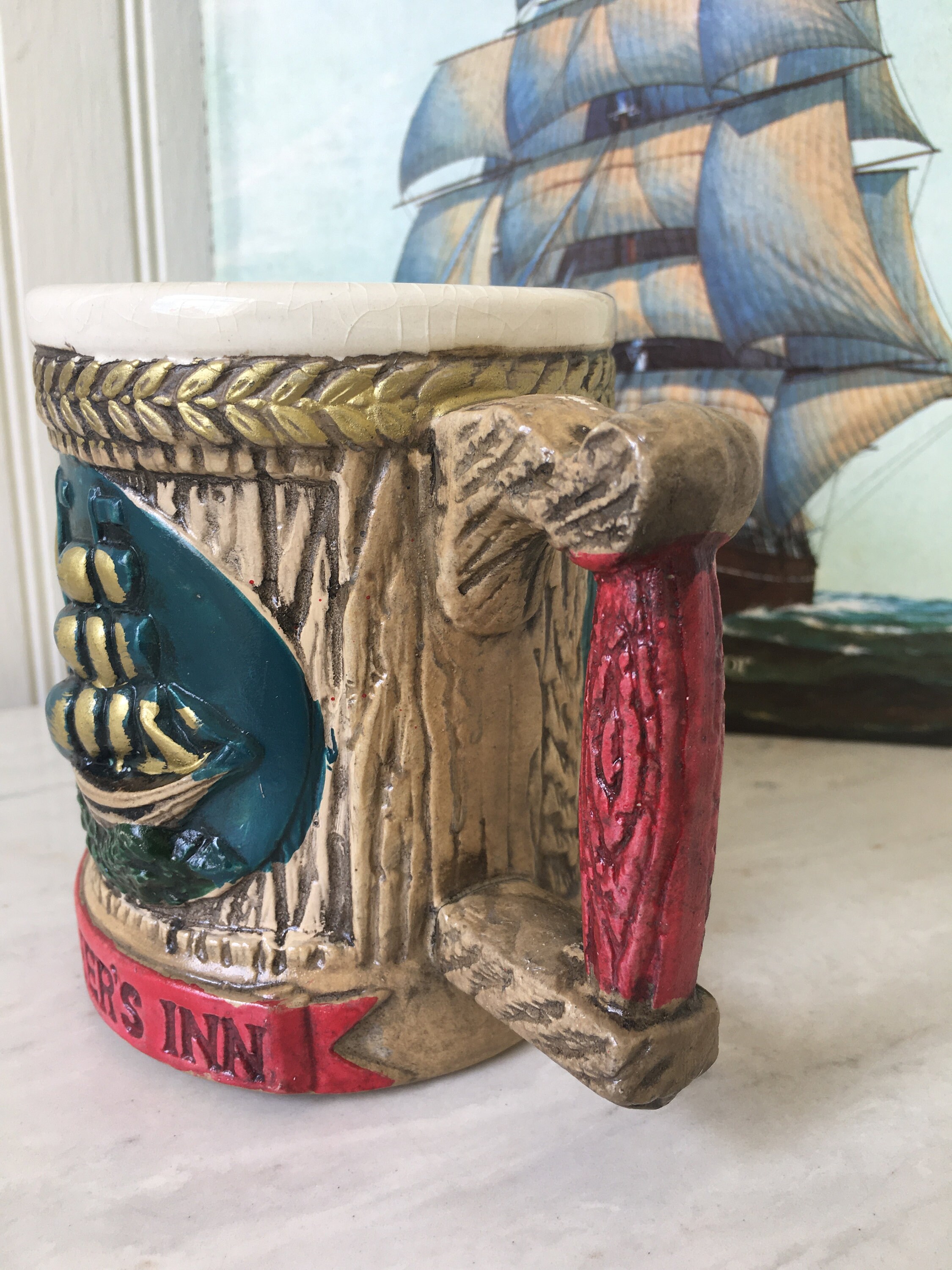 Vintage Nautical Coffee Cup Clipper Ship Coffee Mug - Etsy