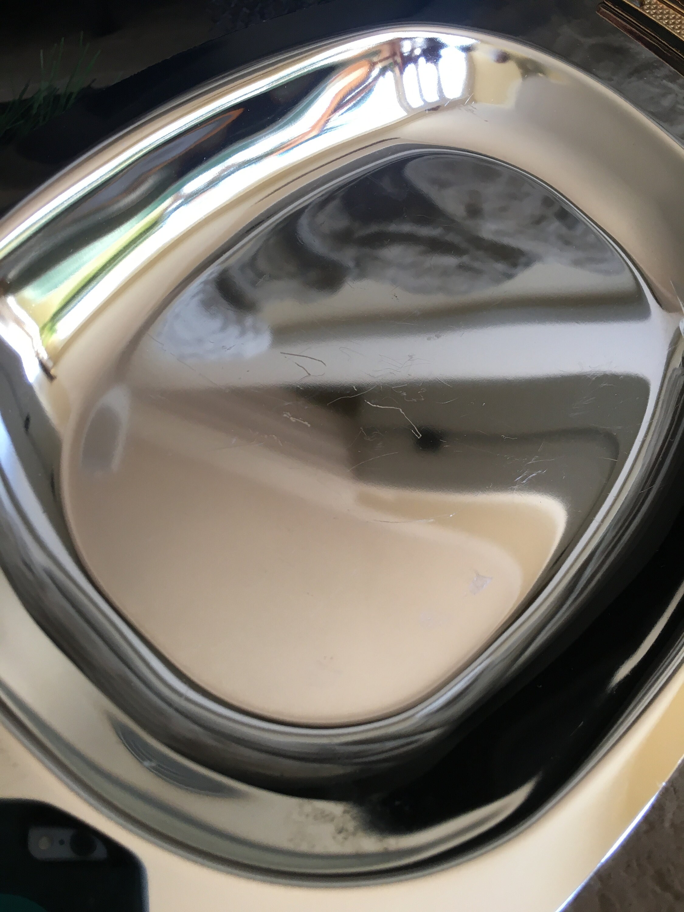 Vintage 14 Kromex Silver Tray With Gold Handles Mid | Etsy