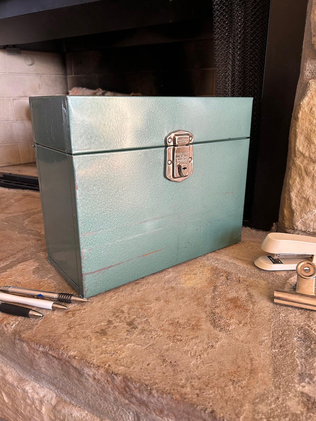 Vintage Metal File Storage Box Made by Port-a-file, the Hamilton-skotch ...