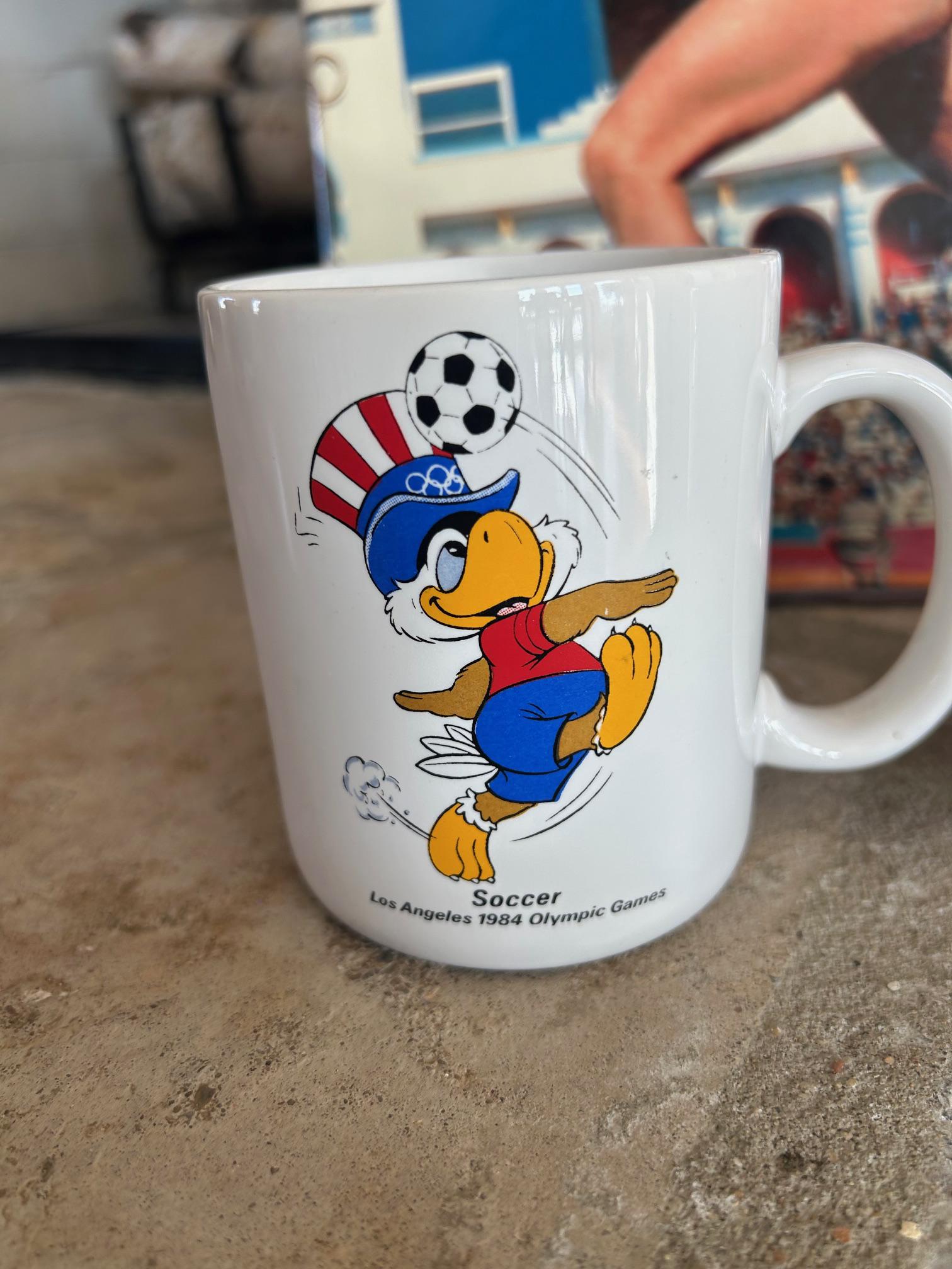 Vintage 1984 Olympic Games Mugs, Set of 2, Sports Memorabilia, 1984 ...
