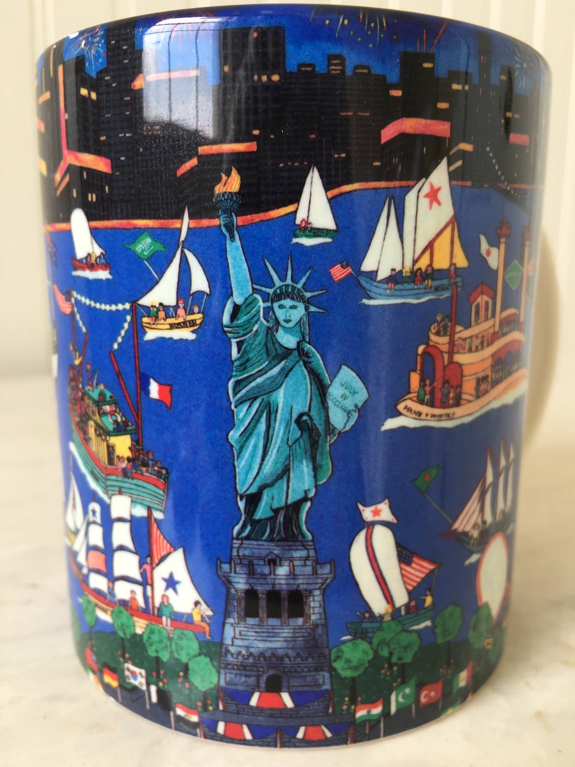 Vintage 1990 Pat Singer's New York Statue of Liberty | Etsy