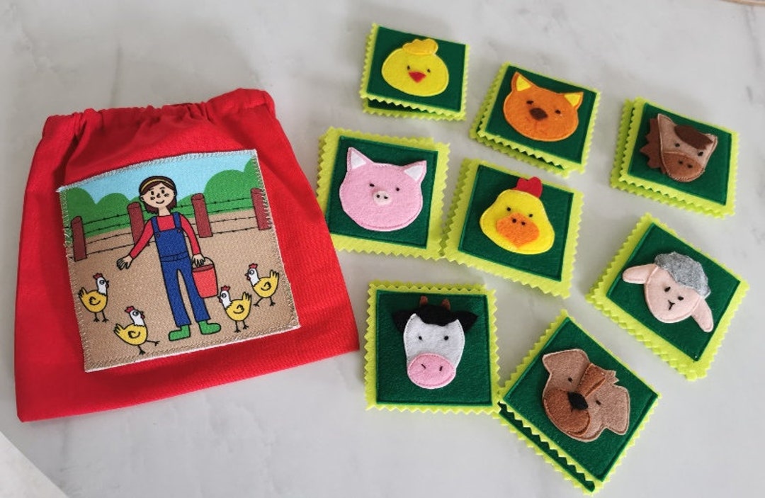 Farm Animal Memory Matching Game Suitable for Toddlers and Pre ...