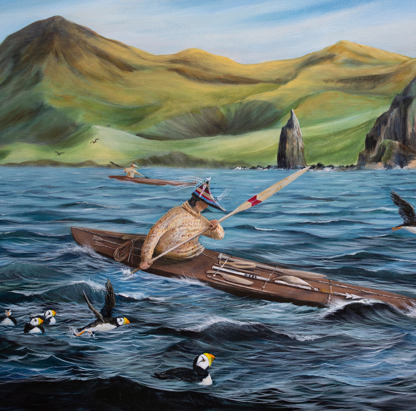 Aleut Paintings Alaska Native Art Aleutian Islands - Etsy Australia