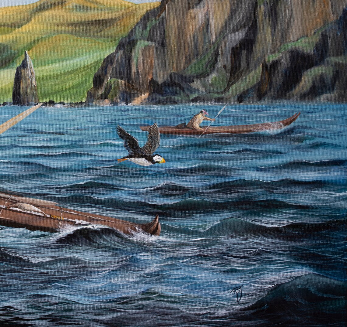 Aleut Paintings Alaska Native Art Aleutian Islands - Etsy Australia