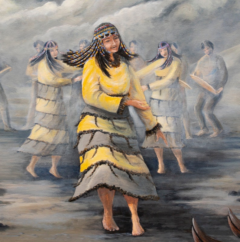 Alaska Native Dance, Native American Art, Alutiiq Dancers, Aleutian ...