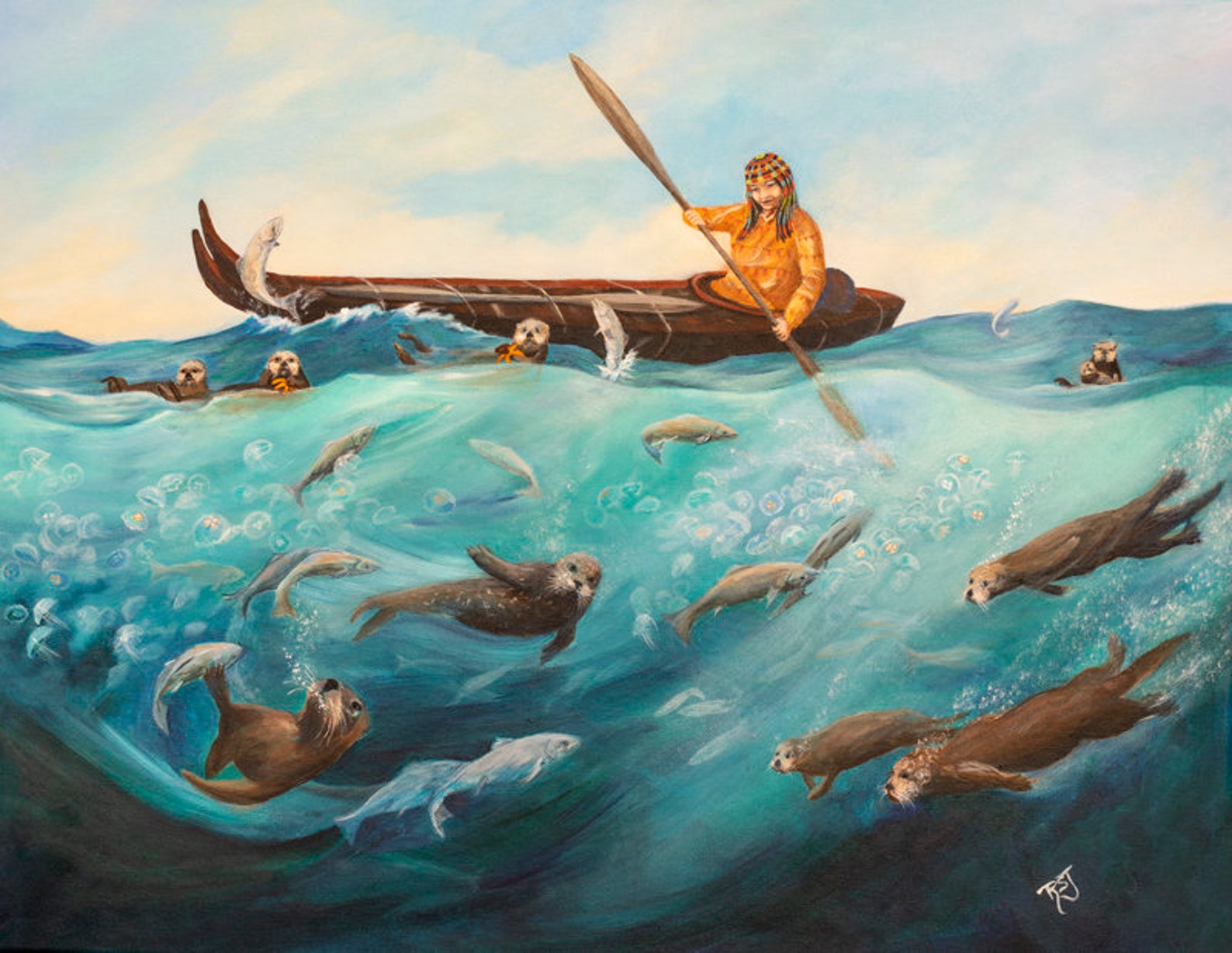 Alaska Native art native american prints Aleut Art Alutiiq | Etsy