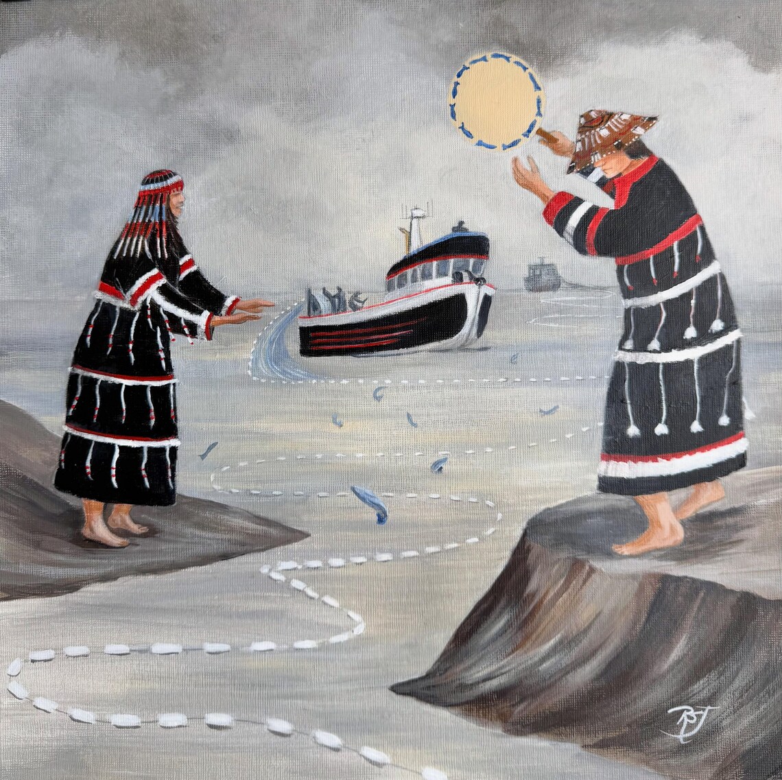 Alaska Native Dance, Native American Art, Alutiiq Dancers, Aleutian ...