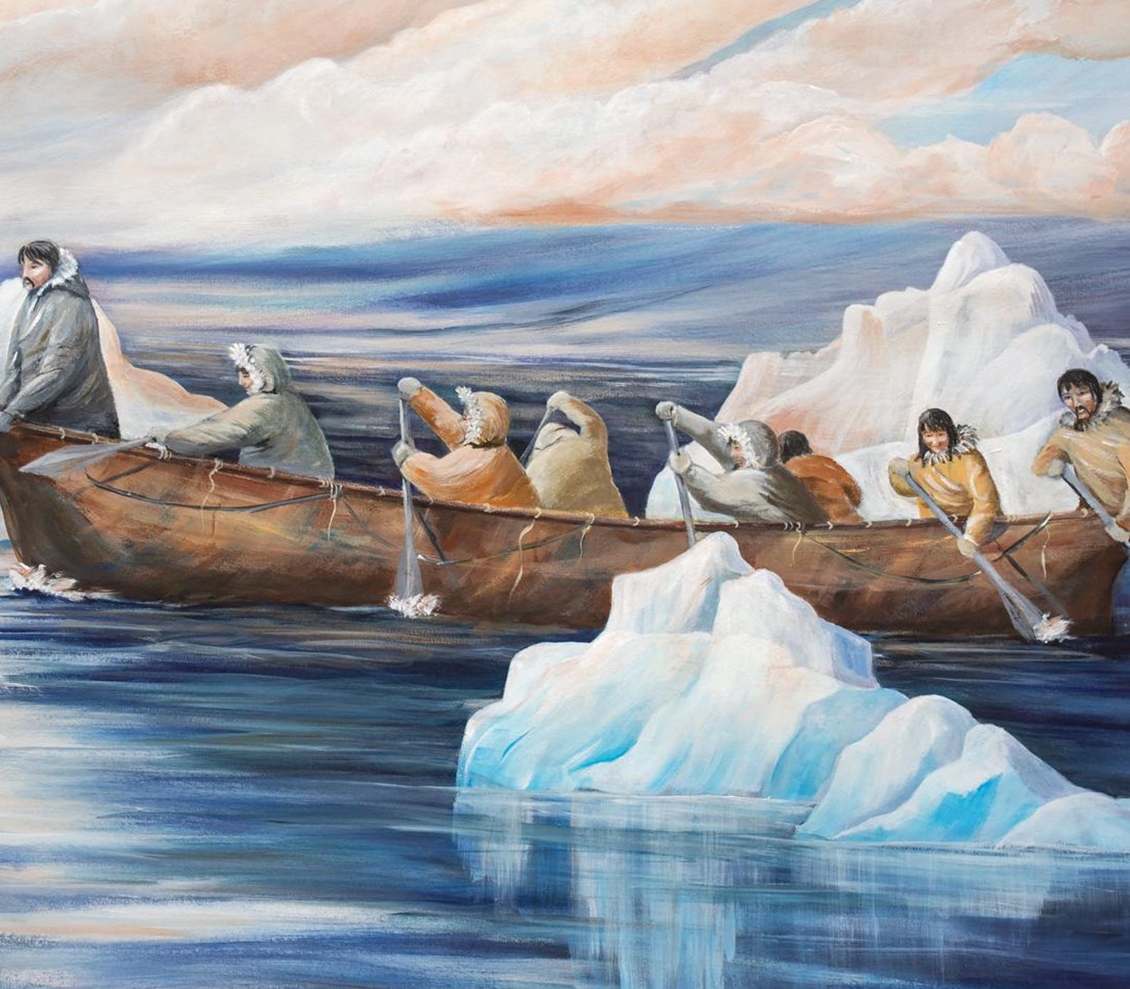 Alaskan Native Paintings, Yupik Art, Inupiat Painting, Native American ...