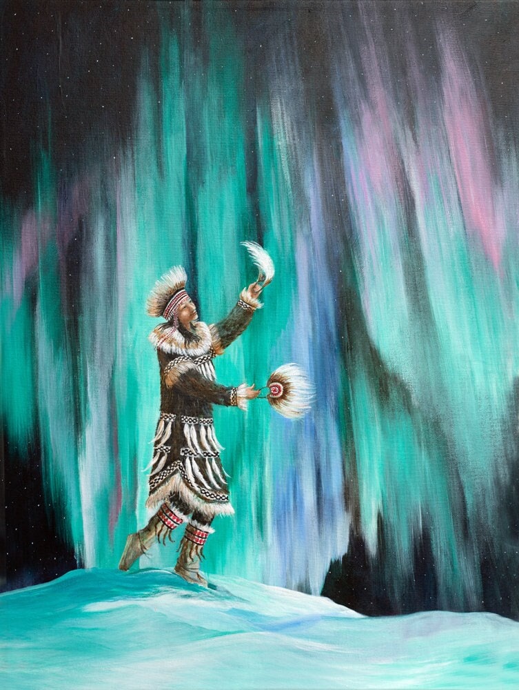 Northern Lights, Aurora Borealis, Alaska, Alaska Native Dancers, Alaskan Dance, Yupik Dance ...
