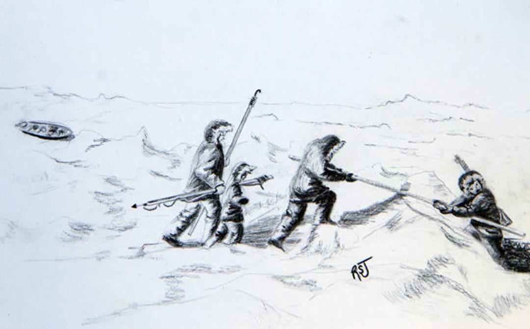 Inuit Art, Native American Art Prints, Native American Paintings, Yupik ...