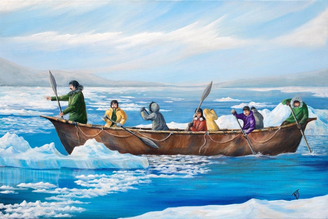Alaskan Native Paintings, Yupik Art, Inupiat Painting, Native American ...