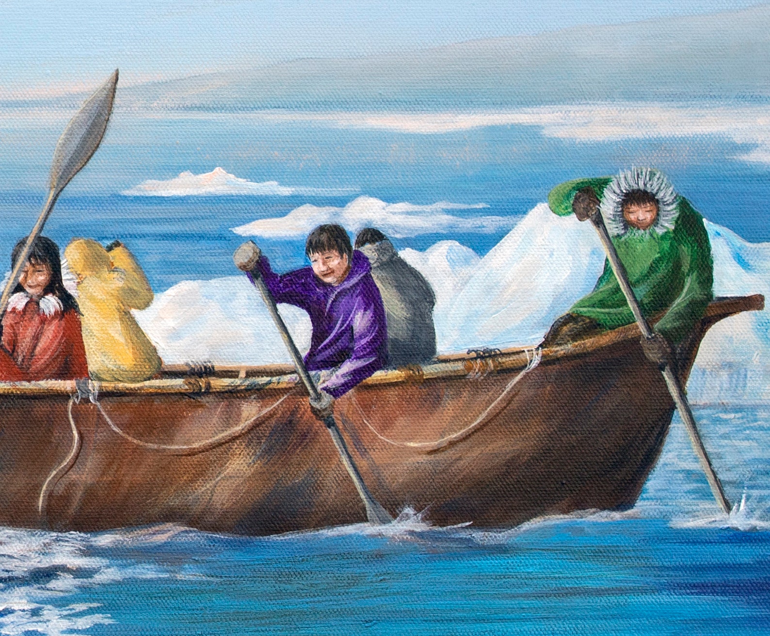 Alaskan Native Paintings, Yupik Art, Inupiat Painting, Native American ...