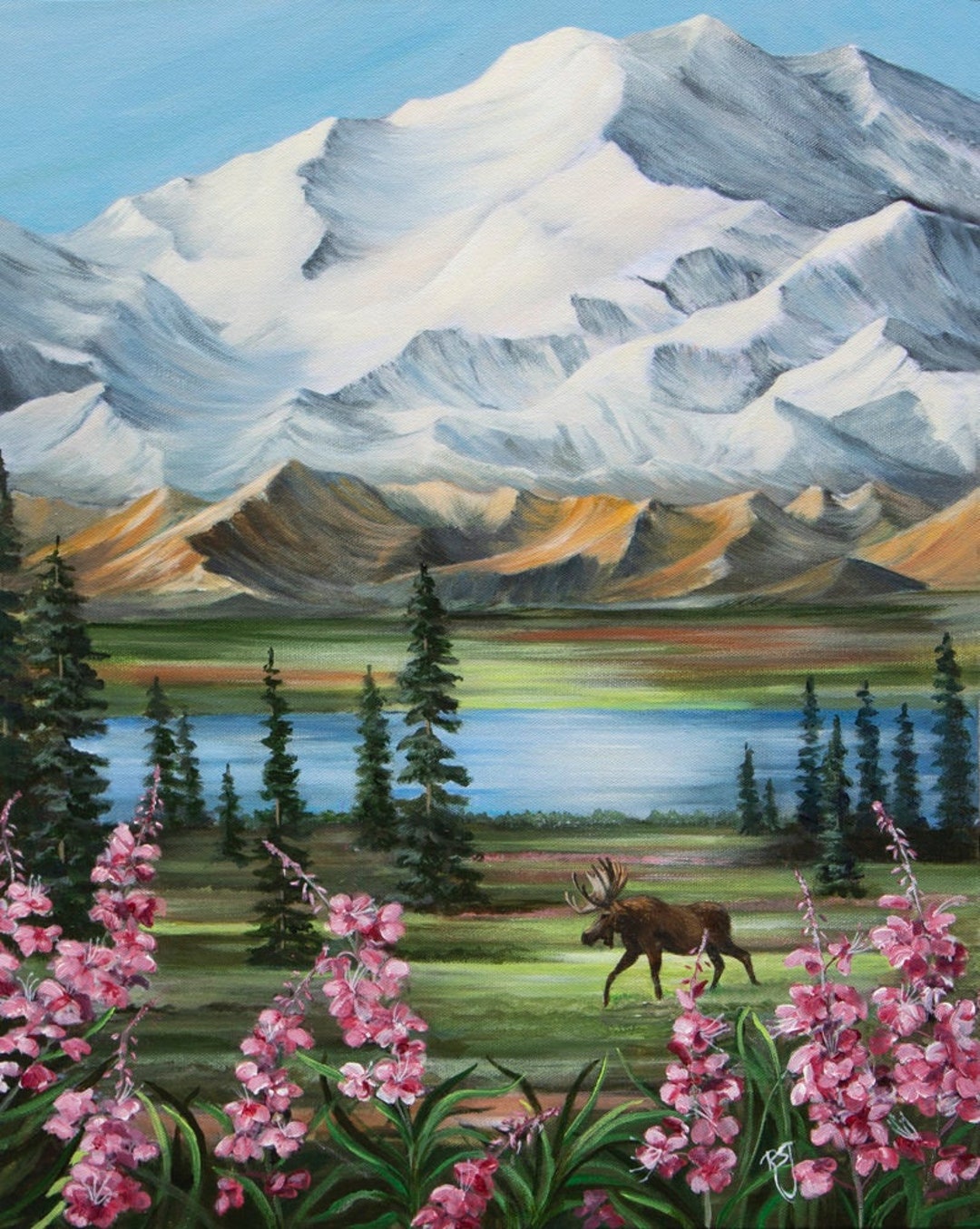 Denali National Park, Mt Denali Alaskan Art, Alaska Native Artist, Wild ...