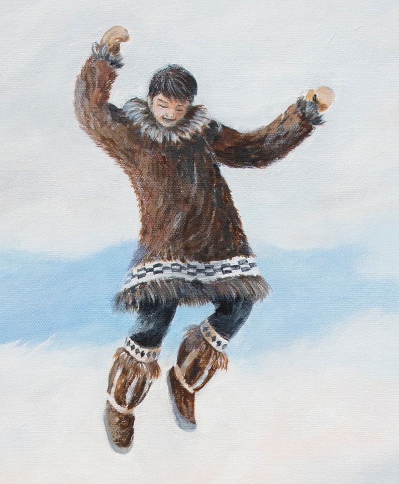 Blanket Toss, Inuit Art, Inupiaq Art, Alaska Native Art, Indigenous Art ...
