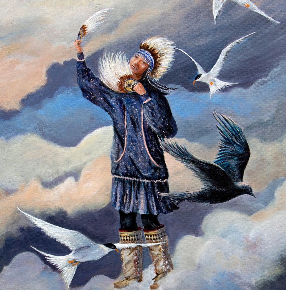 Alaska Native Dancer, Indigenous Art, Alaska Native Art, Alaskan Art ...