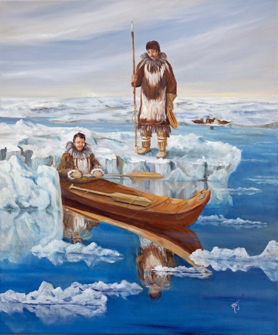 Alaskan Native Paintings, Yupik Art, Inupiaq Art, Native American ...