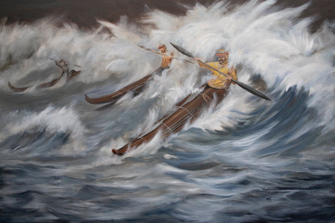 Alutiiq art Unangax art native american art Aleut Art | Etsy