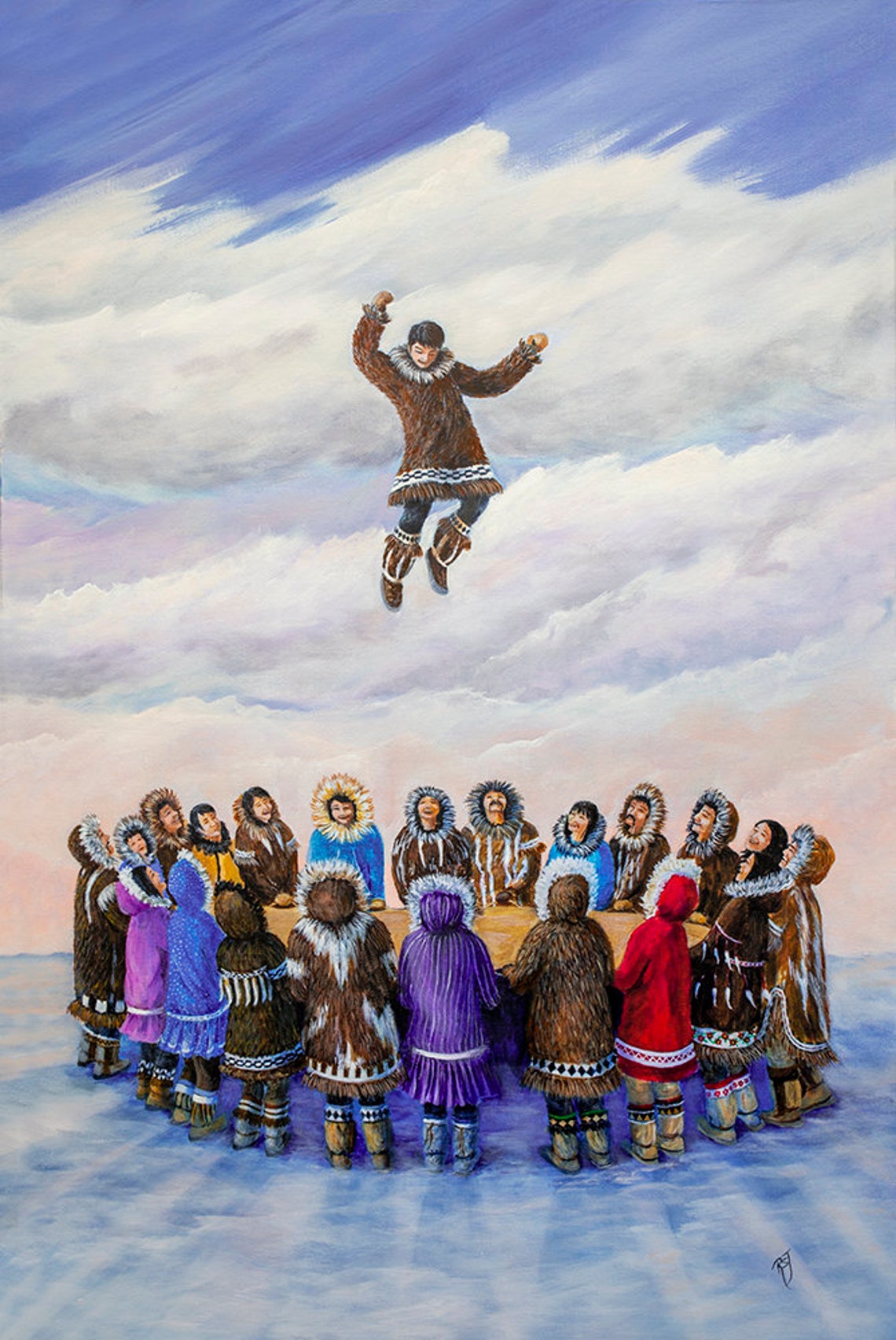 Blanket Toss, Inuit Art, Inupiaq Art, Alaska Native Art, Indigenous Art ...