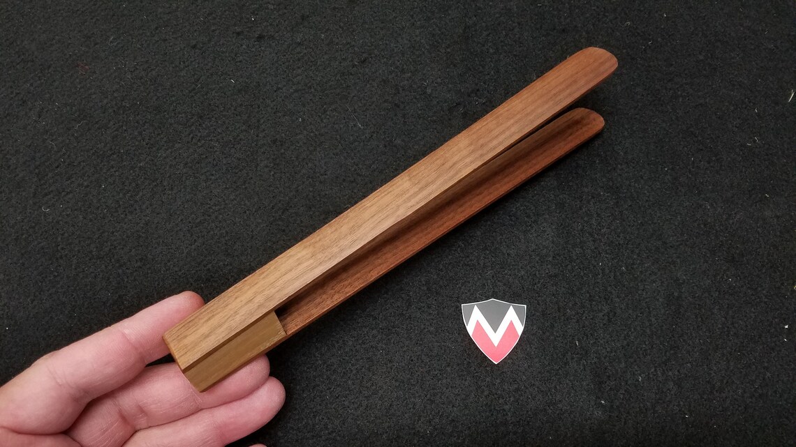 One Wood Toaster Tongs / Wood Tongs / Wood Kitchen Tongs / - Etsy