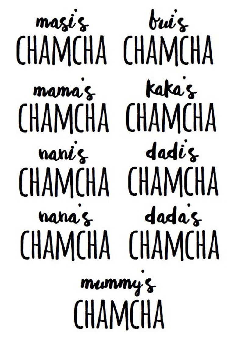 Chamchi/chamcha Papa/masi/fui/kaka/nani/nana/dadi/dada Toddler Youth ...