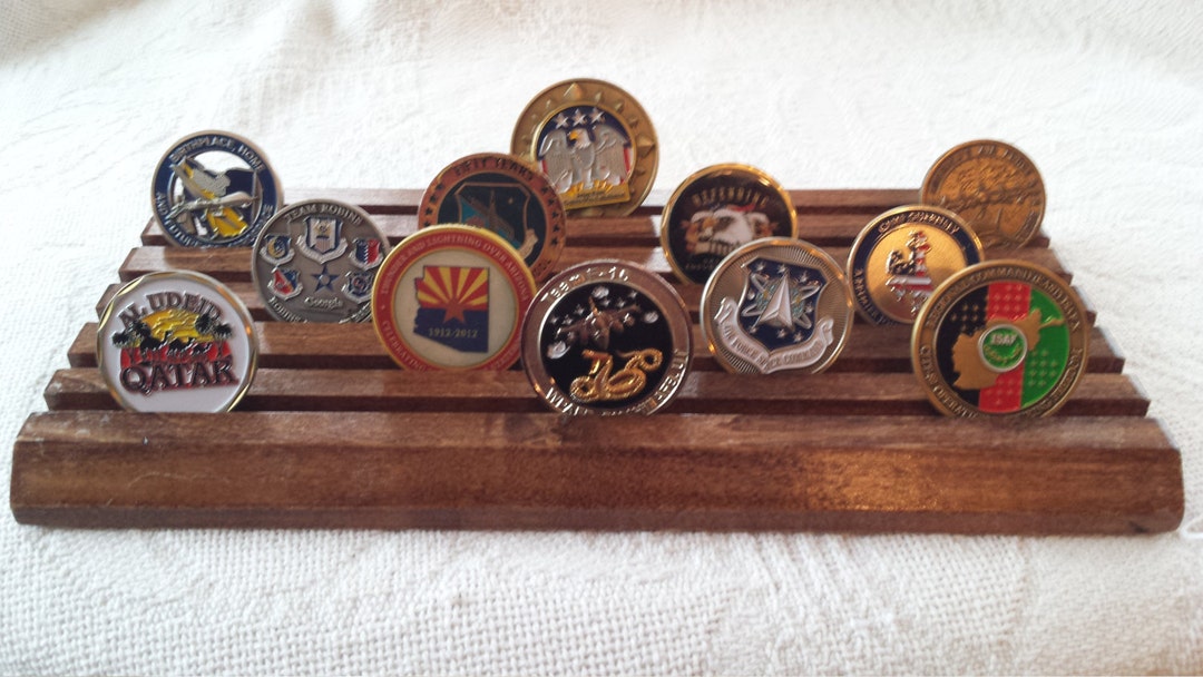 Military Challenge Coin Rack - Etsy
