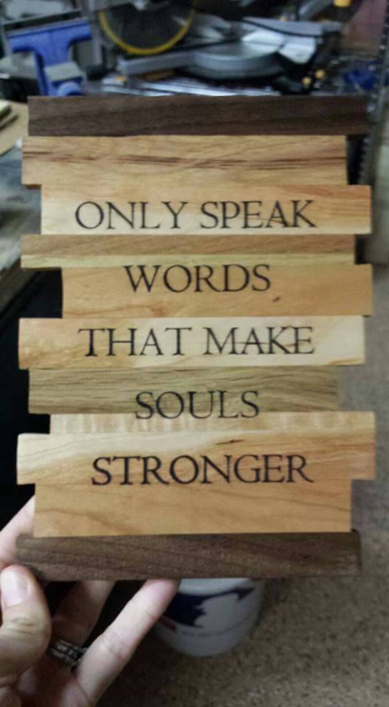 Wooden Sign - Laser Engraved With Custom Quote - Etsy