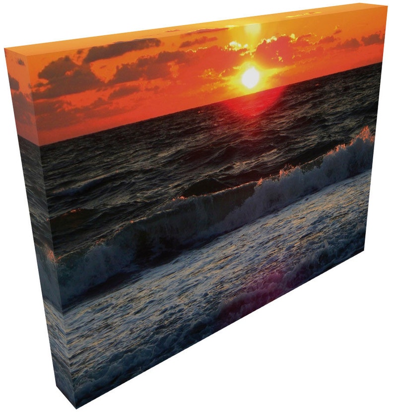 Ocean Sunset Canvas Wrap Print - Etsy