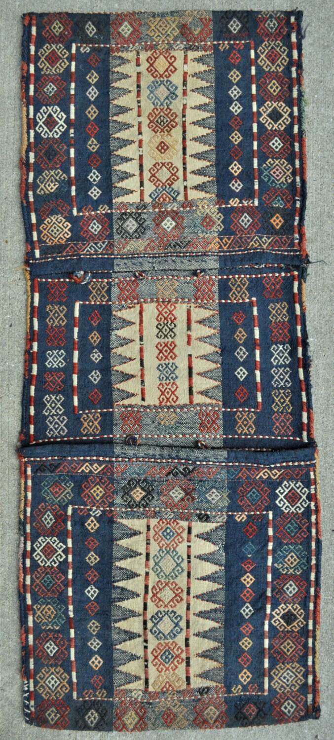 Caucasian Azeri Saddle Bags 20 X 48 51 X 122 Cm Nomadic Tribal Bags ...