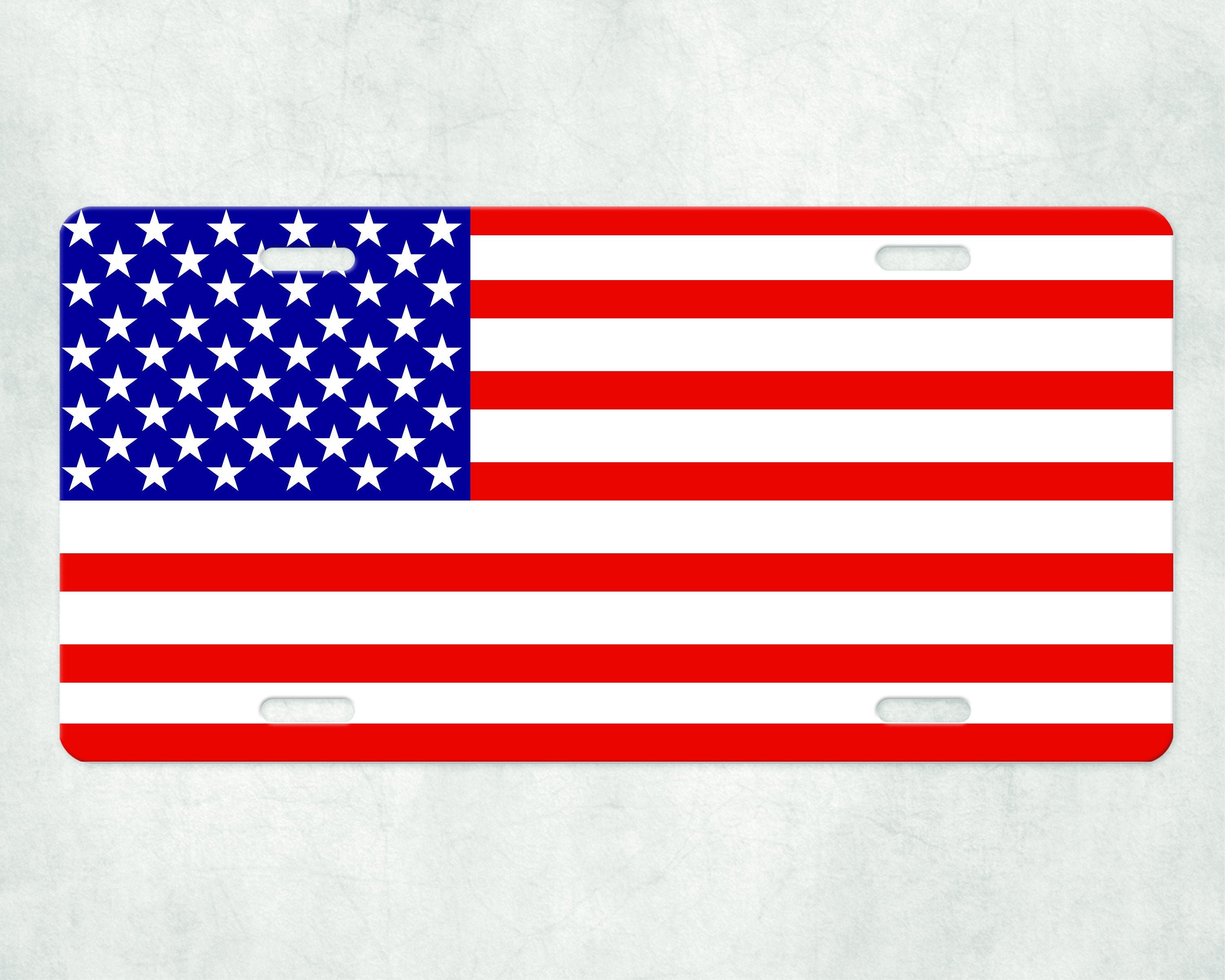 American Flag License Plate - Etsy