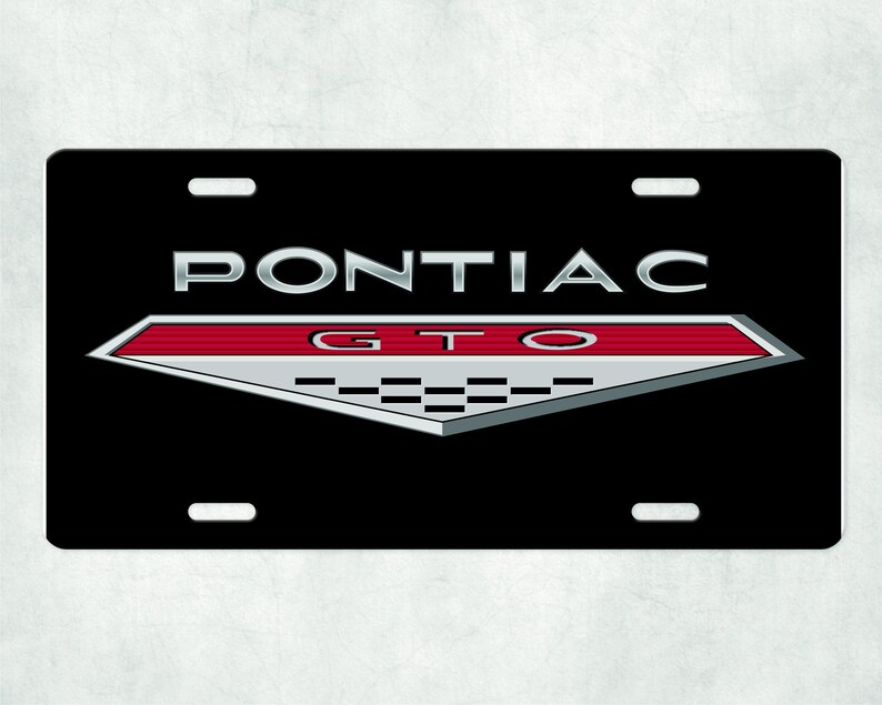 Pontiac GTO Badge License Plate - Etsy