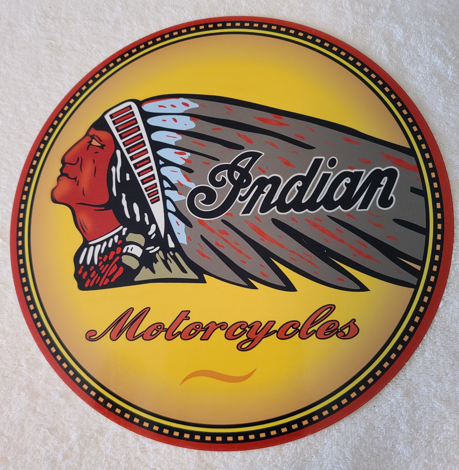 Reproduction Indian Motorcycle Sign Etsy