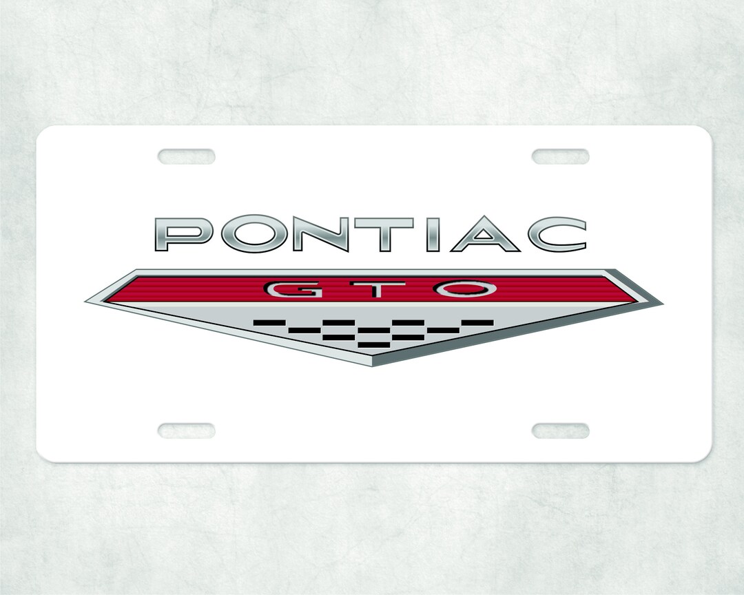 Pontiac GTO Badge License Plate - Etsy